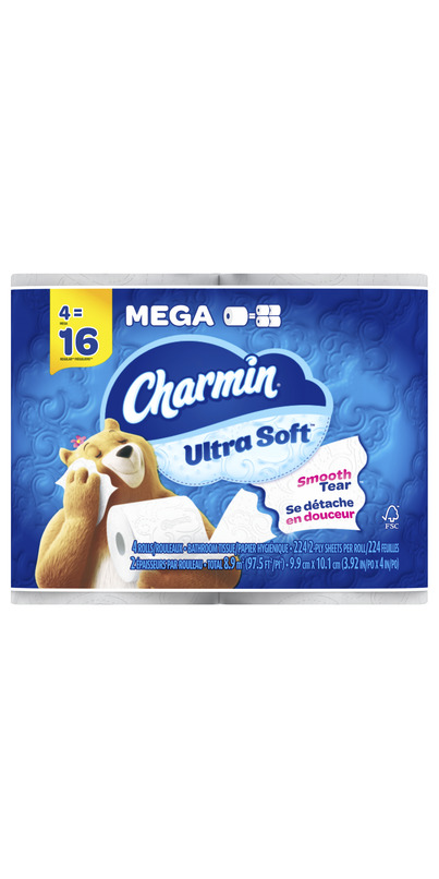 Buy Charmin Soft Toilet Paper 4 Mega Rolls at Well.ca | Free Shipping ...