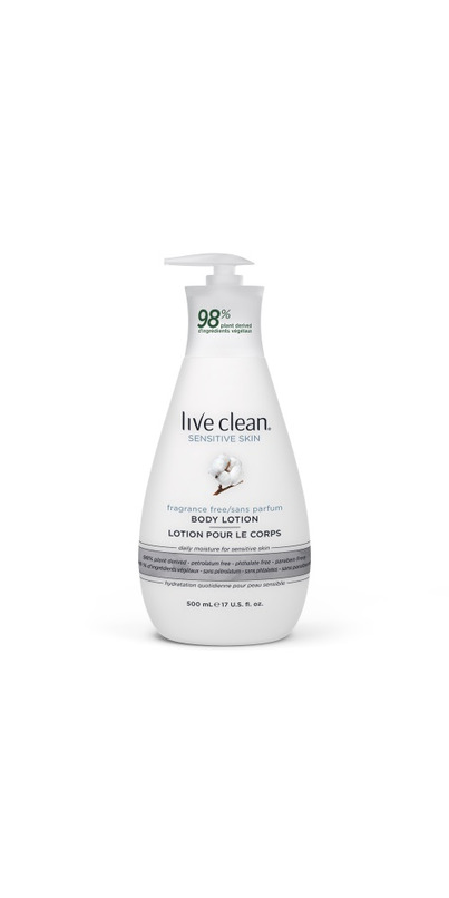 Buy Live Clean Sensitive Skin Fragrance Free Body Lotion at Well.ca ...