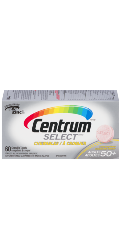 Buy Centrum Select Chewables 50+ at Well.ca | Free Shipping $35+ in Canada