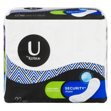 Buy U by Kotex Security Maxi Pads Long Super from Canada at Well.ca ...