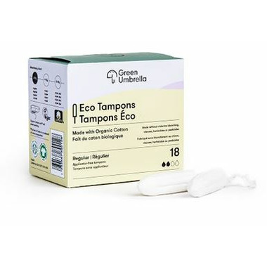 Buy Green Umbrella Eco Tampons Applicator Free Regular at Well.ca ...
