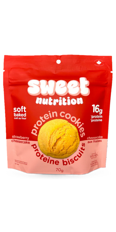 Achetez le biscuit protéiné Sweet Nutrition au fromage aux fraises chez ...