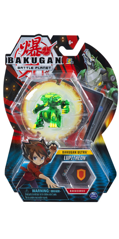 Buy Bakugan Ultra Lupitheon 3" Collectible Action Figure & Trading Card ...