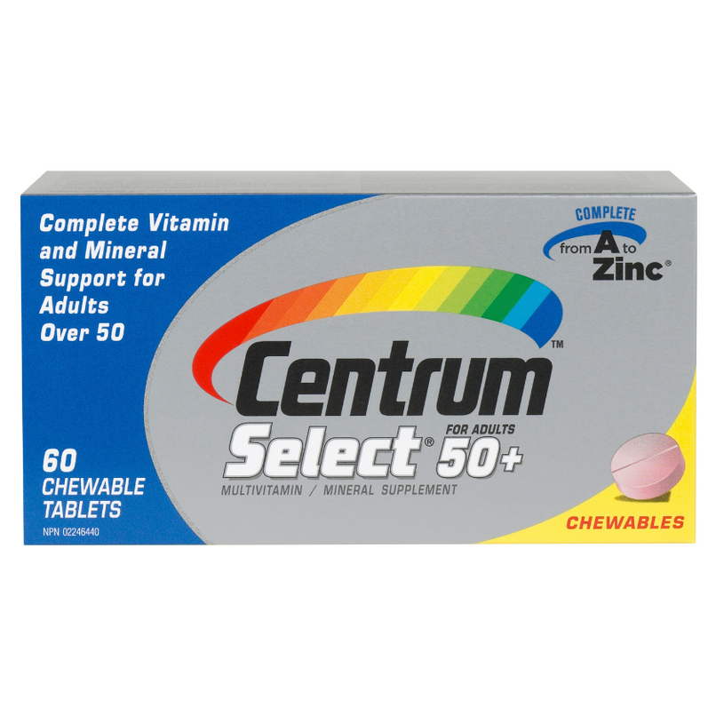 Buy Centrum Select 50+ Chewable Multivitamin at Well.ca | Free Shipping ...