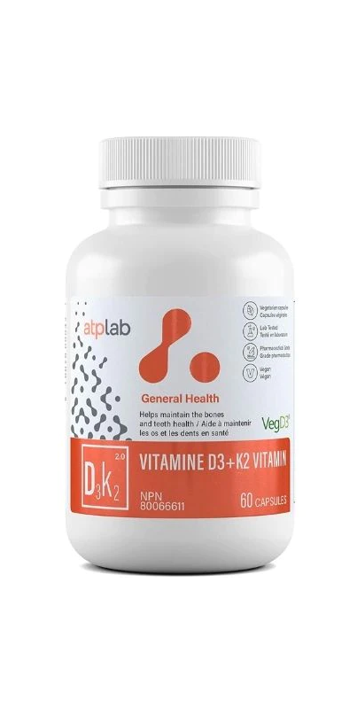 Buy ATP Lab Vitamin D3+K2 at Well.ca | Free Shipping $35+ in Canada