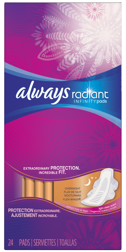 Buy Always Radiant Infinity Pads at Well.ca | Free Shipping $49+ in Canada