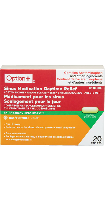 Buy Option+ Sinus Medication Daytime Relief at Well.ca | Free Shipping ...