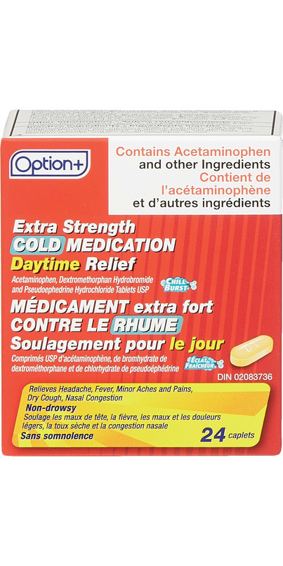 Buy Option+ Extra Strength Cold Medication Daytime Relief at Well.ca ...