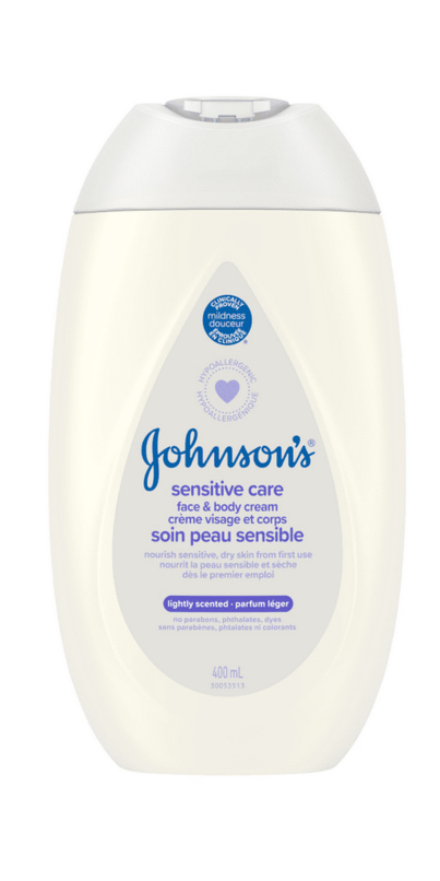 Buy Johnson's Sensitive Care Face & Body Baby Cream for Sensitive & Dry ...