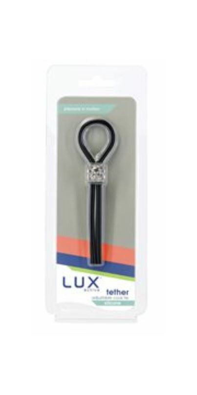 Buy Lux Active Tether Adjustable Tie Silicone Black Clamshell at Well ...