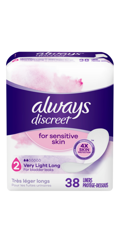 Buy Always Discreet Liner Sensitive Very Light & Long 1 Drop at Well.ca ...