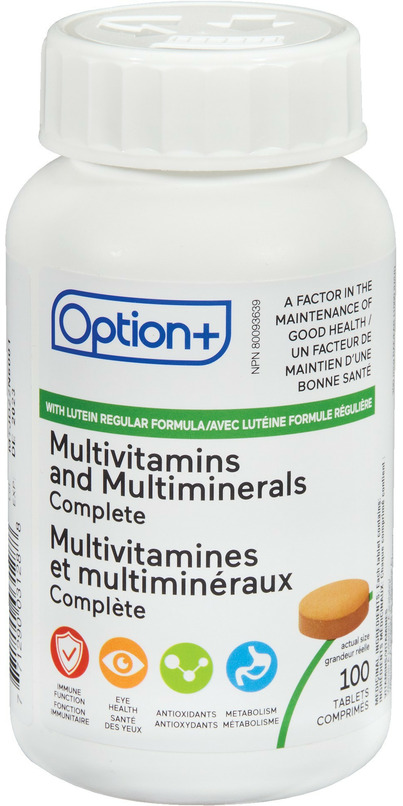 Buy Option+ Multivitamins and Multiminerals Complete at Well.ca | Free ...
