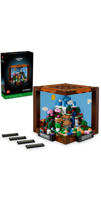 Buy LEGO Minecraft The Crafting Table Build and Display Set for Adults ...