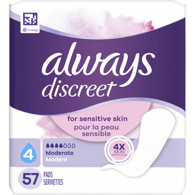 Buy Always Discreet Incontinence Pads Sensitive Skin Pads Moderate ...