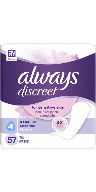 Buy Always Discreet Incontinence Pads Sensitive Skin Pads Moderate ...