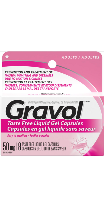 Buy Gravol Taste Free Liquid Gel Capsules at Well.ca | Free Shipping ...