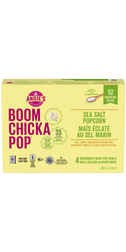 Buy Angie's Boom Chicka Pop Sea Salt Popcorn Microwave Fresh-Pop Bowls ...