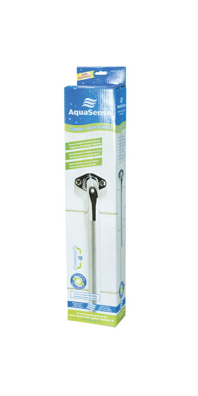 Buy AquaSense Knurled Chrome Grab Bar with Rotating Flange at Well.ca ...