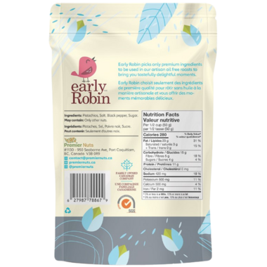 Buy Early Robin Salt & Pepper Pistachios In-Shell at Well.ca | Free ...