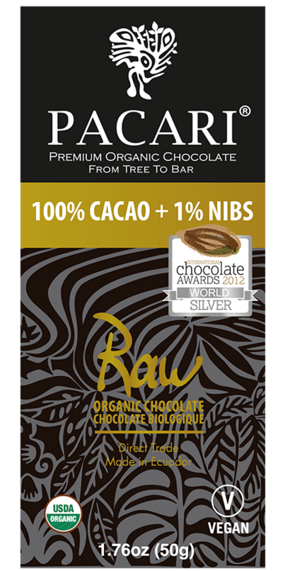 Buy Pacari Premium Organic Chocolate Raw 100% Cacao + Nibs at Well.ca ...