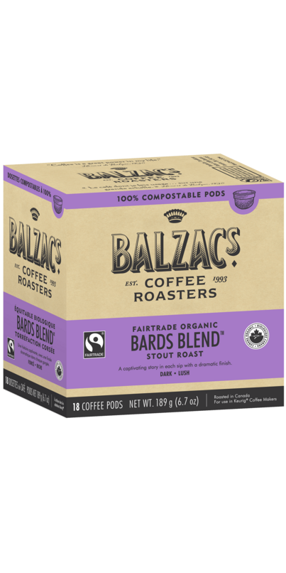 Buy Balzac's Coffee Roasters Bards Blend 100% Compostable Coffee Pod ...