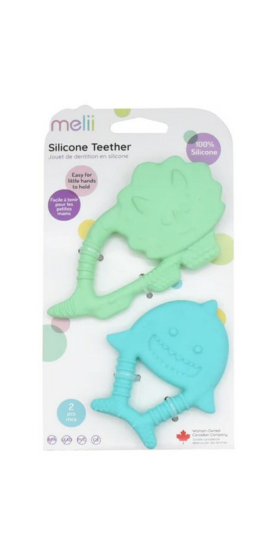 Buy Melii Silicone Teether Dino + Shark at Well.ca | Free Shipping $35 ...