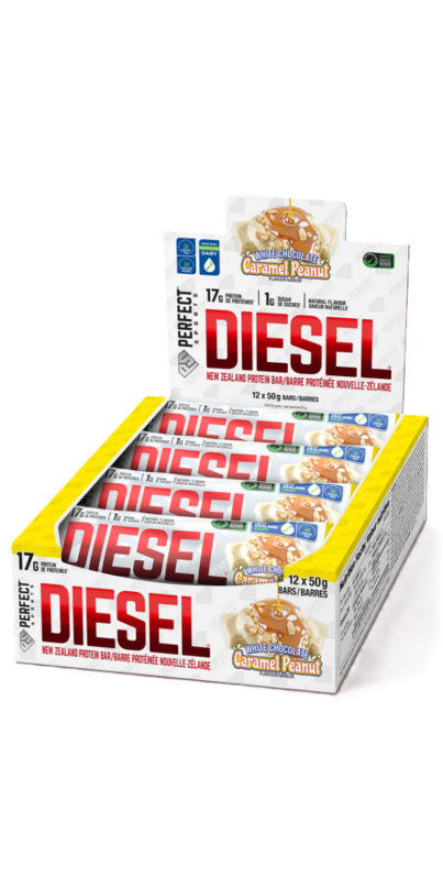 Buy Perfect Sports Diesel Whey Protein Bars White Chocolate Caramel ...
