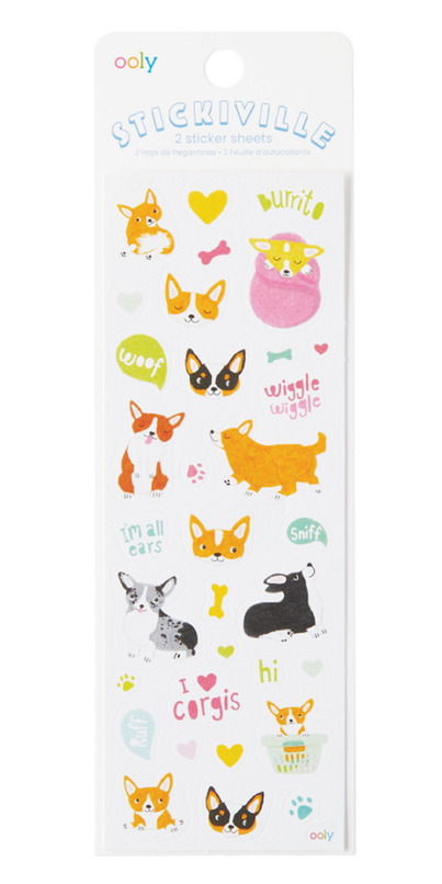 Buy OOLY Stickiville Stickers Skinny Corgis at Well.ca | Free Shipping ...