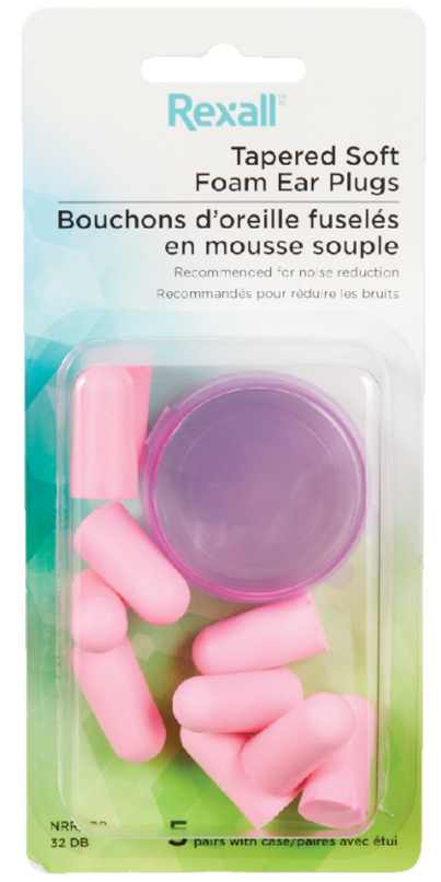 Buy Rexall Tapered Soft Foam Ear Plugs Pink at Well.ca | Free Shipping ...