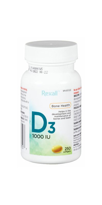 Buy Rexall Vitamin D at Well.ca | Free Shipping $35+ in Canada