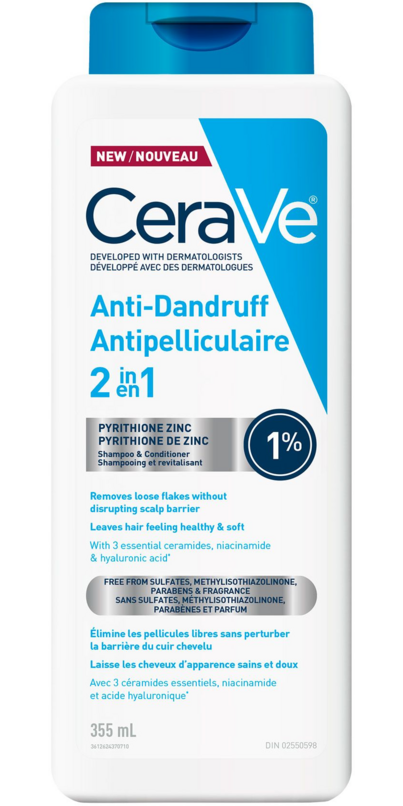 Buy CeraVe 2-in-1 Anti-Dandruff Hydrating Shampoo & Conditioner at Well ...