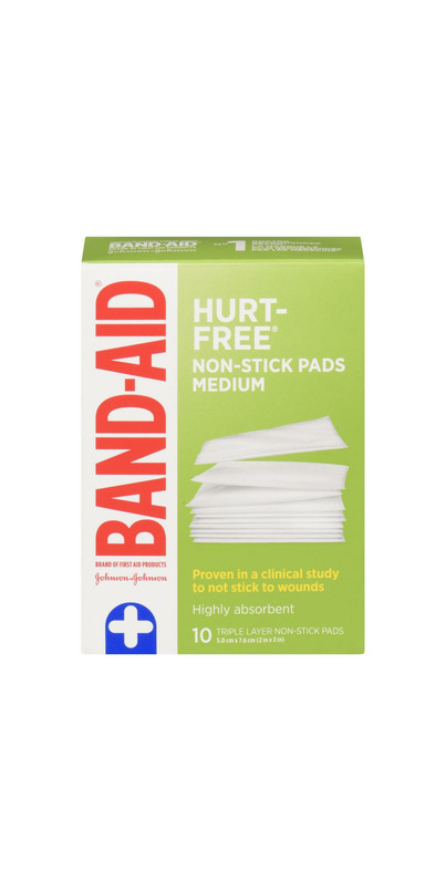 Buy Band-Aid Hurt-Free Non-Stick Pads Medium at Well.ca | Free Shipping ...