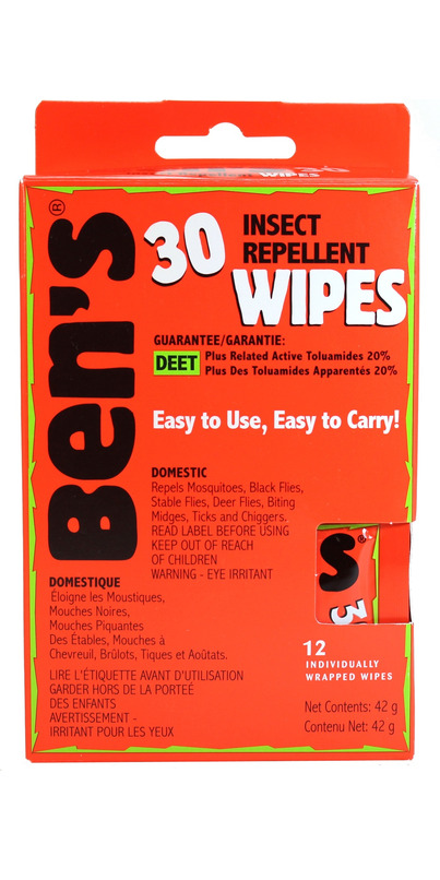 Buy Ben's 30% Deet Insect Repellent Wipes at Well.ca | Free Shipping ...