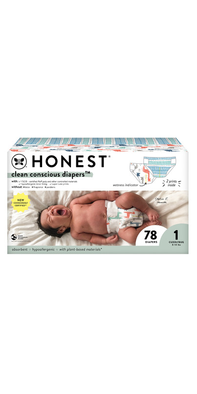 Buy The Honest Company Club Box Diapers Dot Dashes and Multi-Giraffes ...