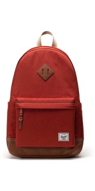 Buy Herschel Supply Heritage Backpack Red Ochre/Tan/White Stitch at ...
