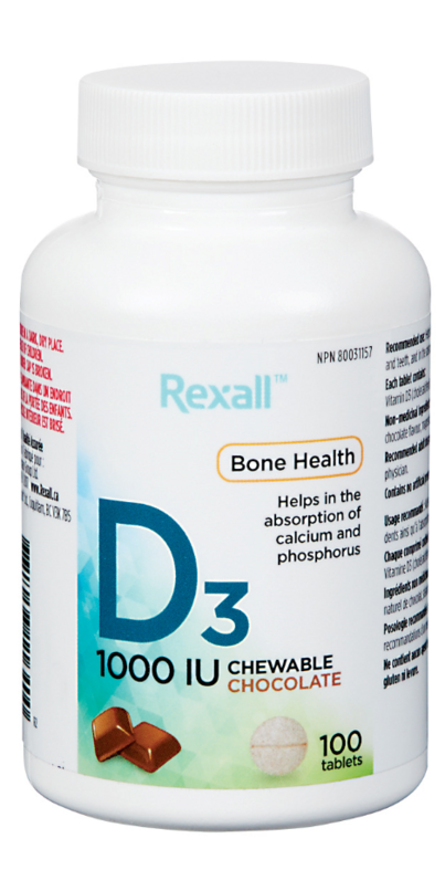 Buy Rexall Vitamin D3 1000IU at Well.ca | Free Shipping $35+ in Canada
