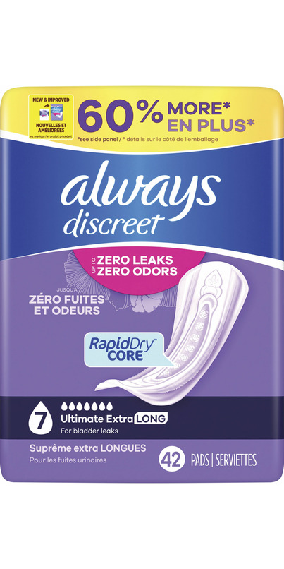 Buy Always Discreet Ultimate Extra Protection Long Pad 7 Drop at Well ...