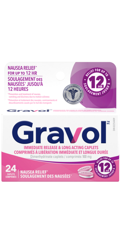 Buy Gravol Immediate Release & Long Acting Caplets at Well.ca | Free ...