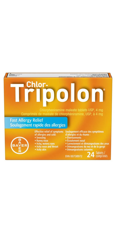 Buy Chlor-Tripolon 4mg at Well.ca | Free Shipping $35+ in Canada