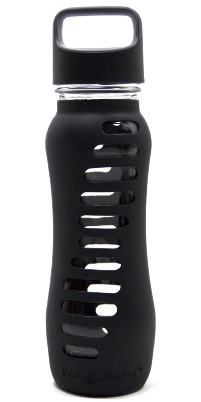 Buy Eco Vessel Surf Recycled Glass Water Bottle Black Shadow at Well.ca ...