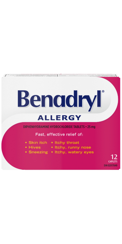Buy Benadryl Allergy Caplets at Well.ca | Free Shipping $35+ in Canada