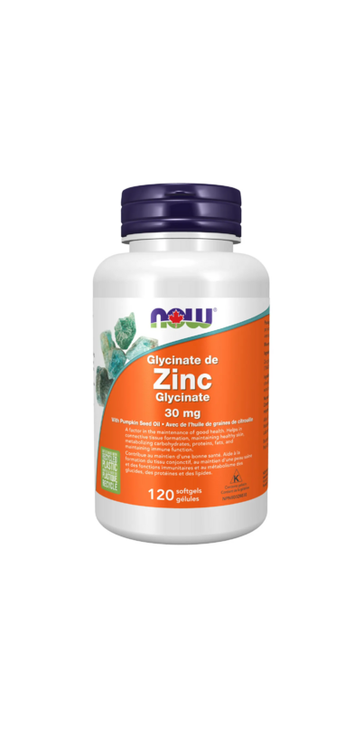 Buy NOW Zinc Glycinate 30mg at Well.ca | Free Shipping $35+ in Canada