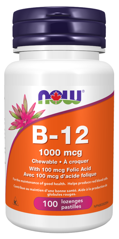 Buy NOW Vitamin B12 1000mcg Chewable Lozenges at Well.ca | Free ...