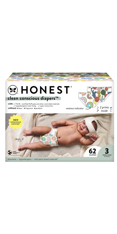 Buy The Honest Company Club Box Diapers Cactus Cuties and Donuts at ...