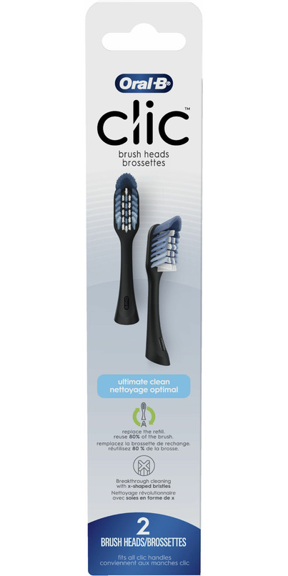 Buy Oral-B Clic Ultimate Clean Black Brush Refill at Well.ca | Free ...