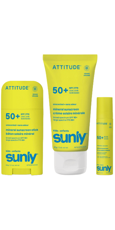 Buy ATTITUDE SPF 50 Kids Unscented Sunscreen Bundle at Well.ca | Free ...