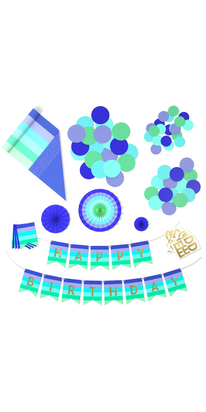 Achète Hallmark Crayola Color Pop Party Decorations Set Blue, Purple ...