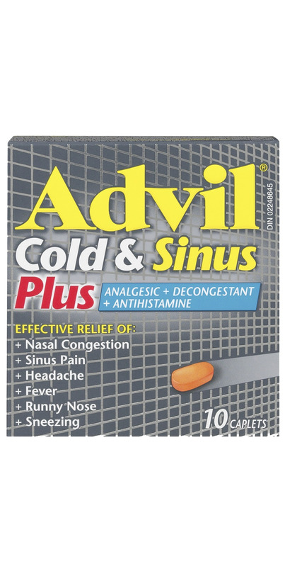 Buy Advil Cold & Sinus Plus Caplets at Well.ca | Free Shipping $35+ in ...
