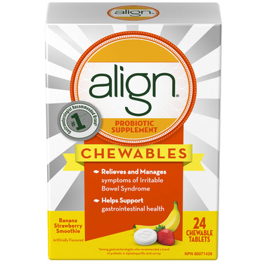 Buy Align Probiotic Supplement Chewables Banana Strawberry from Canada ...