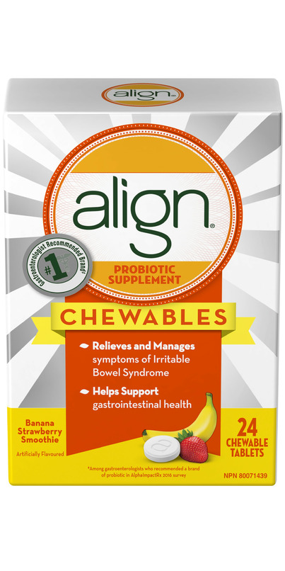 Buy Align Probiotic Supplement Chewables Banana Strawberry from Canada ...